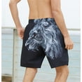 Lollipie Mens Swim Trunks Quick Dry Printed Board Shorts Summer Beach
