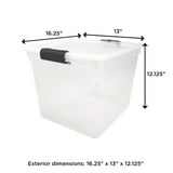 Free Shipping! Homz® 31 Quart Clear See-Thru Plastic Storage Bins with ...