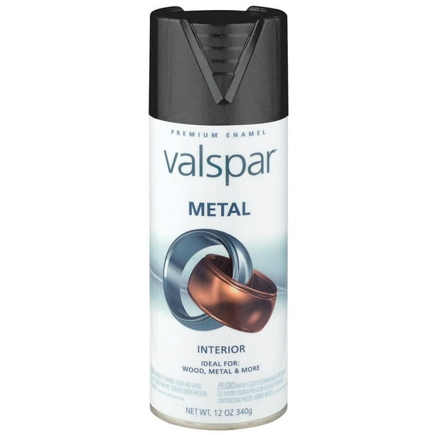 Valspar 12 Oz Black Metal Spray Paint 465-66008 SP (Set of 6) - Walmart ...