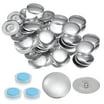 30 Sets Self Cover Button Kit 38mm Aluminum Button with Tools for DIY ...