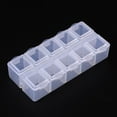 Cuboid Plastic Bead Containers Flip Top Bead Storage 10 Compartments ...