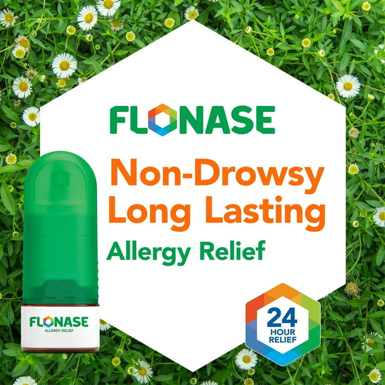 Flonase Twin Pack 24 Hour Non Drowsy Allergy Relief Nasal Spray 144 Sprays Walmart