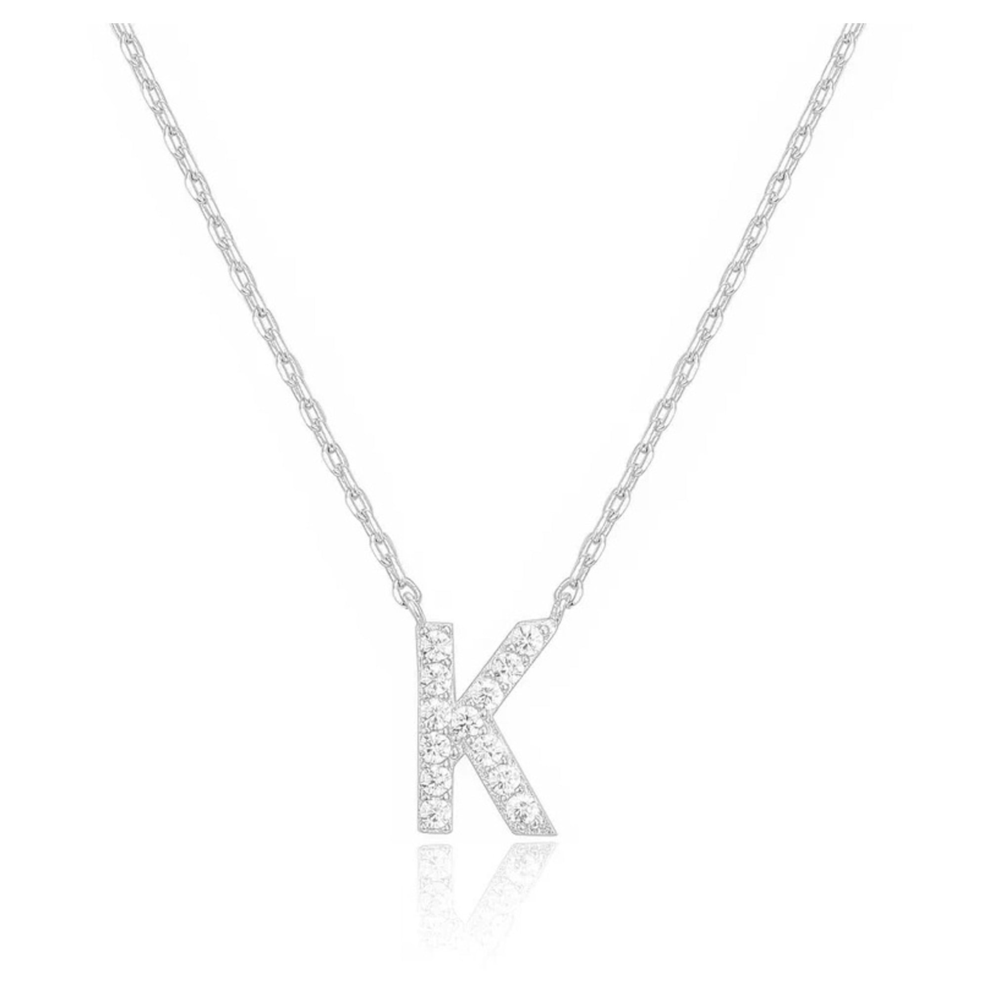 Click here for Paris Jewelry 18k White Gold Plated A-Z Alphabet C... prices