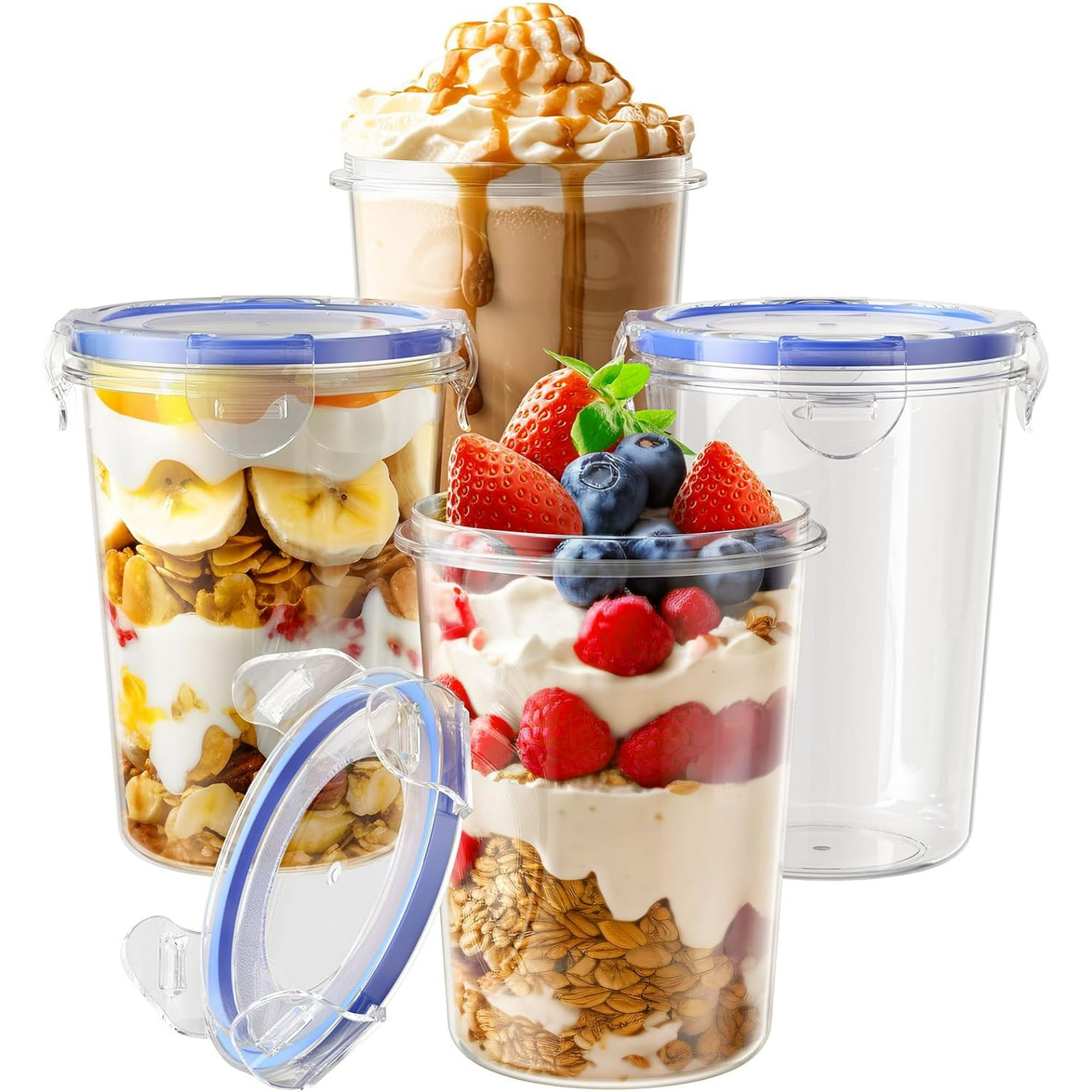 Click here for Salafire 4 Pack Overnight Oats Containers With Lid... prices