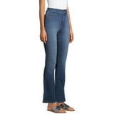Time and Tru Women's High Rise Slim Bootcut Jeans - Walmart.com