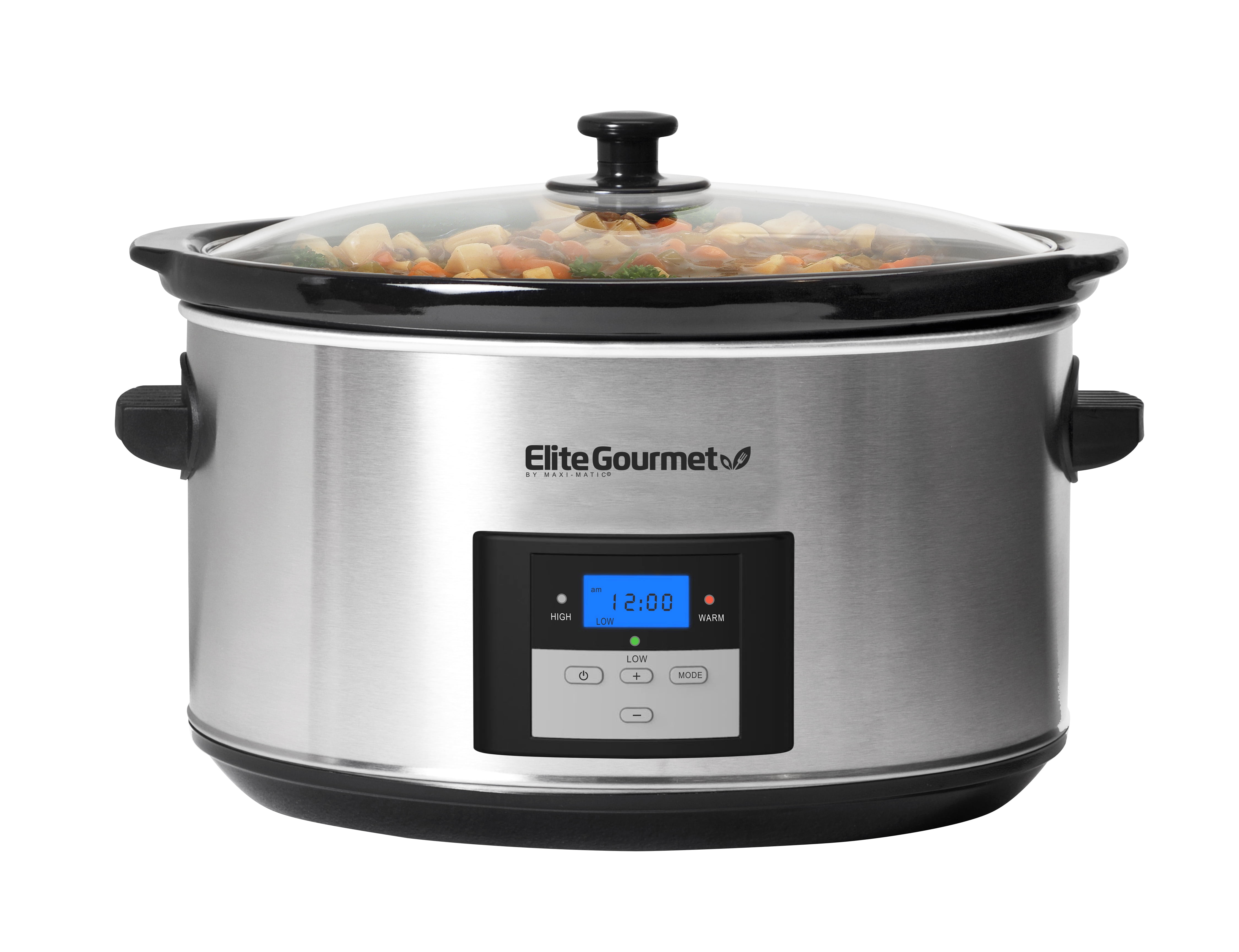 Elite Platinum 8.5Qt. Stainless Steel Digital Slow Cooker - Walmart.com