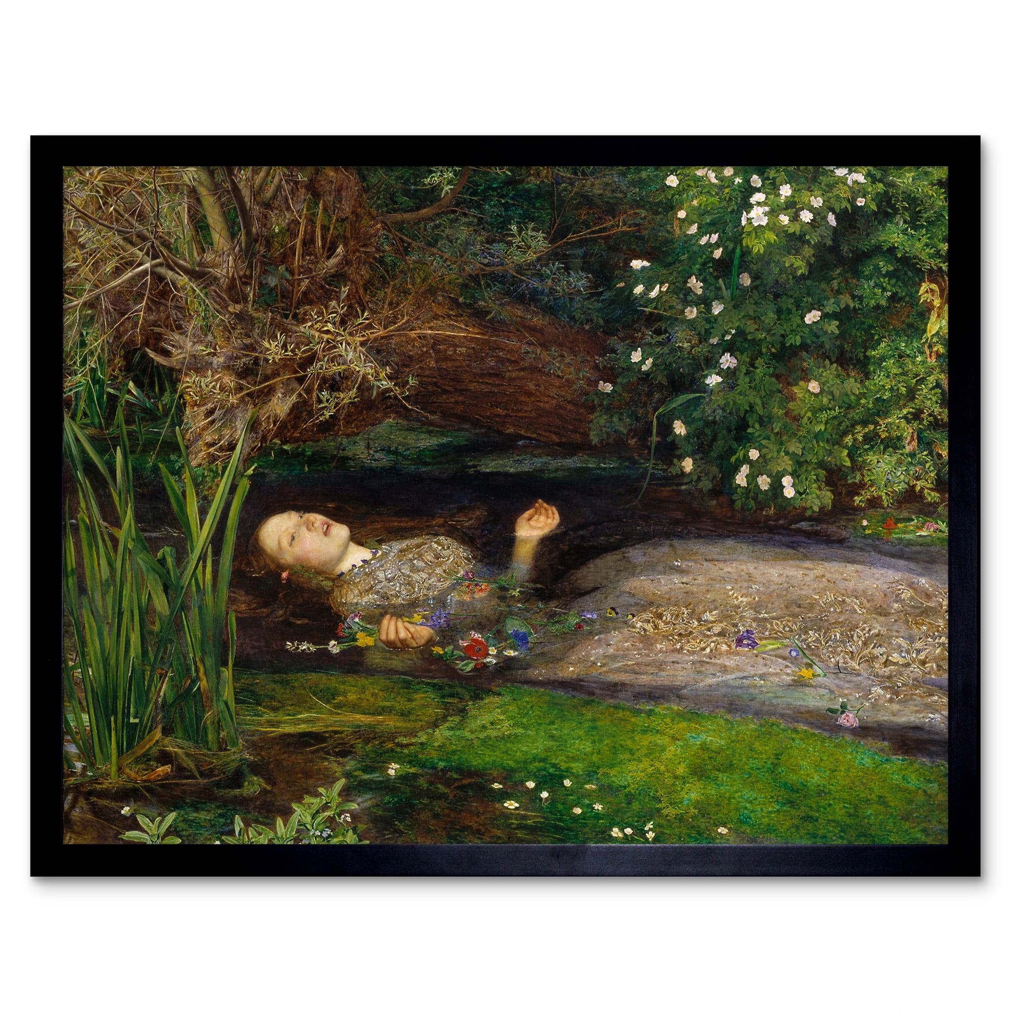 John Everett Millais Ophelia Shakespeare Nature Landscape River Death ...