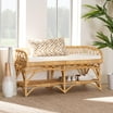 Free Shipping! bali & pari Orchard Rattan BOHO Bench, Natural Brown ...