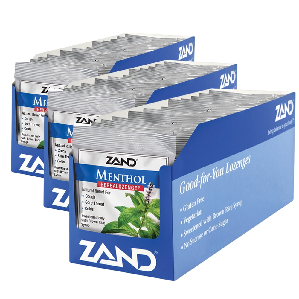 Zand HerbaLozenge Menthol | Peppermint & Eucalyptus Lozenges w/ Herbal ...