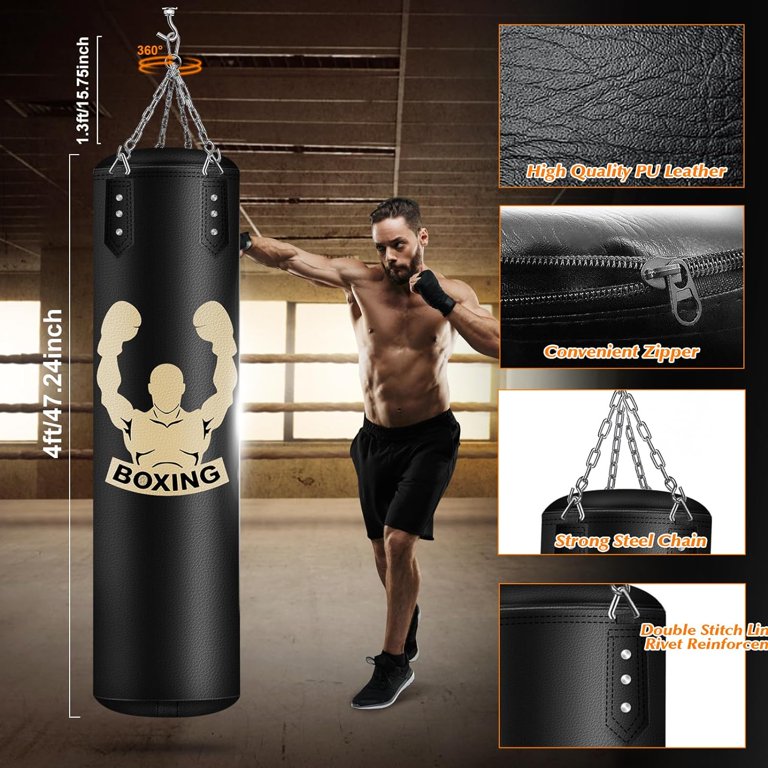 Boxing Set Mit Handschuhen 4FT Punching Bag Für Erwachsene – Boxsack ...