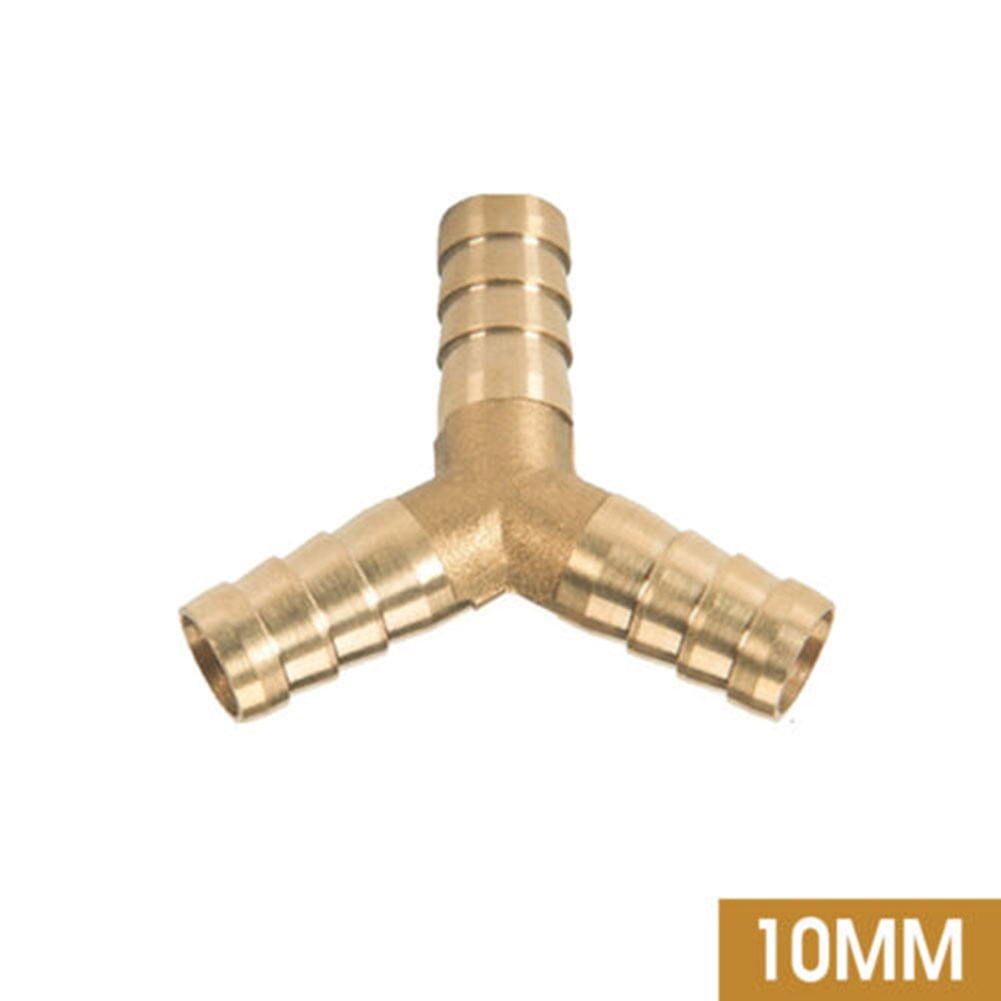 Brass Y Piece 3 WAY Joiner Fuel Hose Joiner Tee Connector Air Water Gas ...