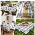 Bohemian Ethnic Triangle Plaid Stripes Table Cloth 60x84in, Waterproof ...