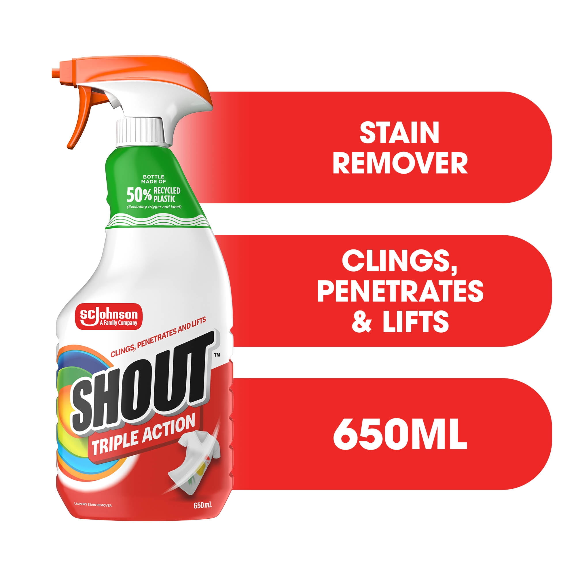Click here for Shout Laundry Stain Remover Spray  650ml 650 Ml prices