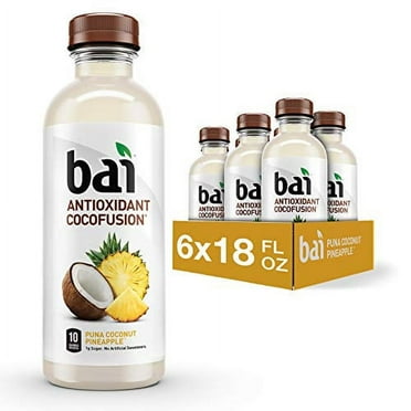 Bai Cocofusions Puna Coconut Pineapple, Antioxidant Infused, Coconut ...