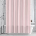 Classic Soft Pink Lines Shower Curtain, Modern Vertical Stripes ...