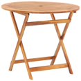 vidaXL Folding Patio Table 35.4"x29.5" Solid Acacia Wood - Walmart.com