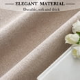 Blackout Linen Door Curtain For Doorway Thermalulated Energy Saving ...