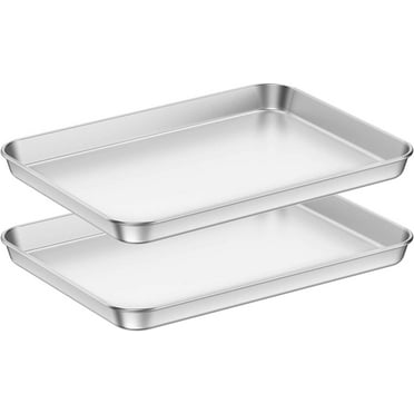 Casewin Oven Tray, Stainless Steel Baking Tray, 31x24x2.5 cm, Non Toxic ...