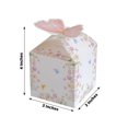 Efavormart 25 Pack White Pink Glitter Butterfly Top Party Favor Boxes ...