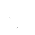 Harmony Series 3x6 Rectangular Coffee Table With Square Metal Base ...