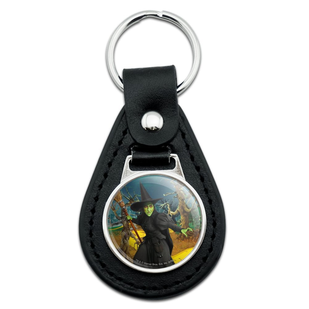 Black Leather Wizard of Oz Wicked Witch Character Keychain - Walmart.com