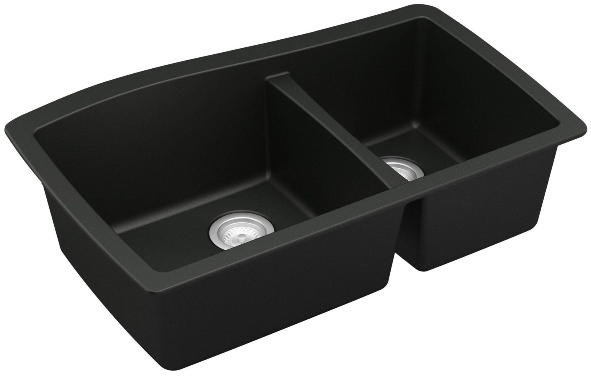 Karran Usa Qu-721 Quartz Qu 33-1/2" Undermount Double Basin Quartz ...