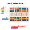 Incraftables Colored Popsicle Sticks, 600pcs, 7 Colors, Large Wood ...