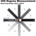 Digital Angle Finder, 7 inch /200mm T-Bevel Protractor Ruler,Horizontal ...