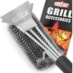 Horsepower Giddy up Grill Brush, Heavy-Duty Stainless Steel Bristle ...