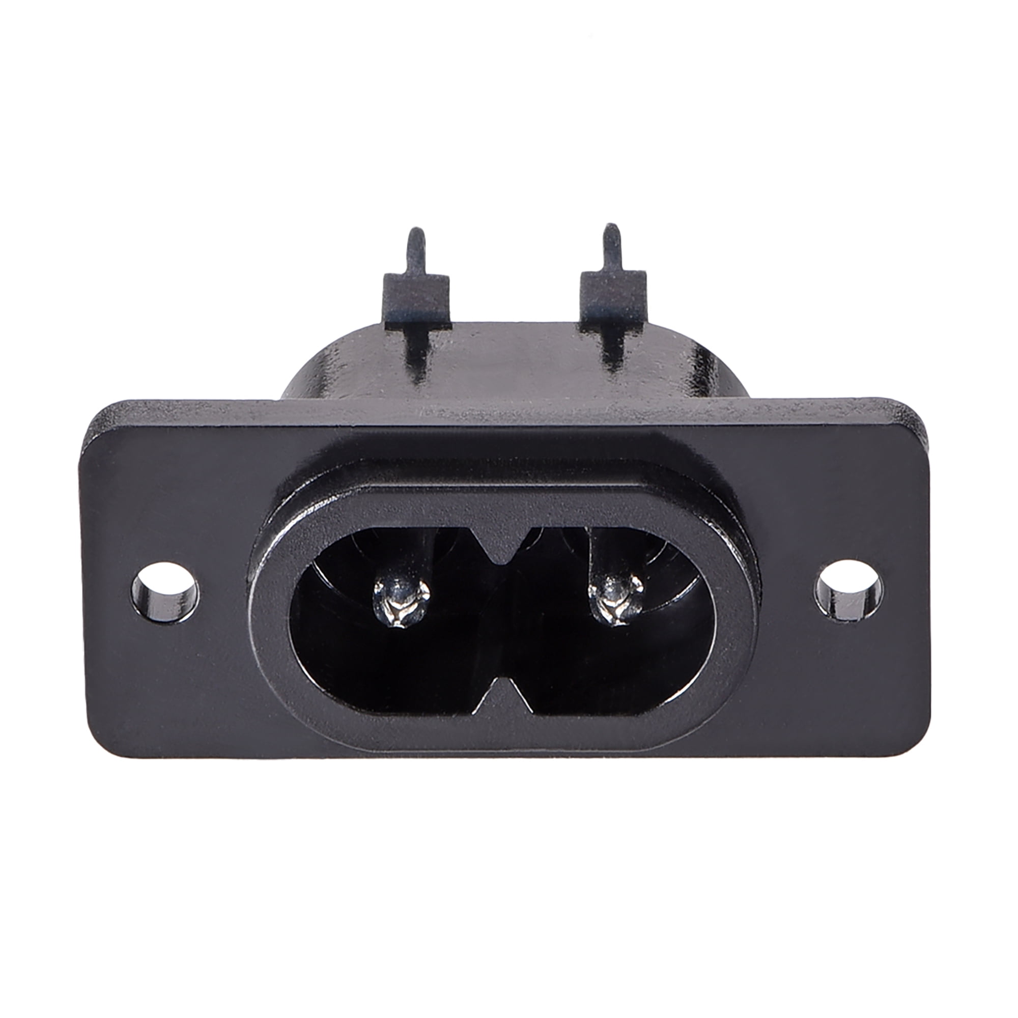 C8 Panel Mount Plug Adapter AC 250V 2.5A 2P IEC Inlet Module Plug Power ...