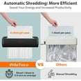 Shredder for Home Use 6-Sheet Strip Cut Paper Shredder,Also Shred Card ...