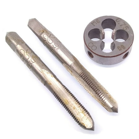 Hss M6 X 0.75Mm Taper & Plug Tap & M6 X 0.75Mm Die Metric Thread Right ...