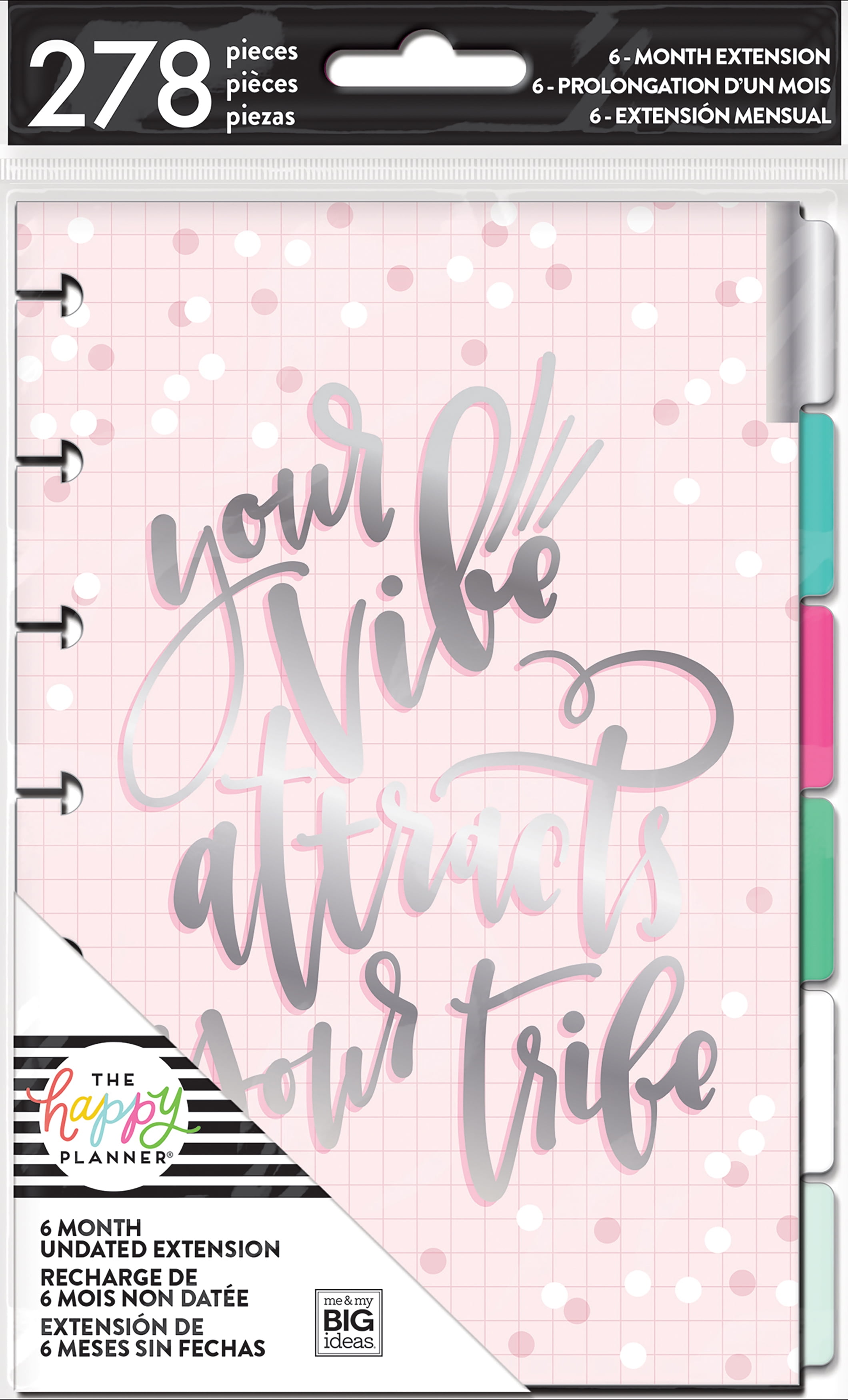 Happy Planner 6-Month Undated Mini Planner Extension Pack-Rainbow ...