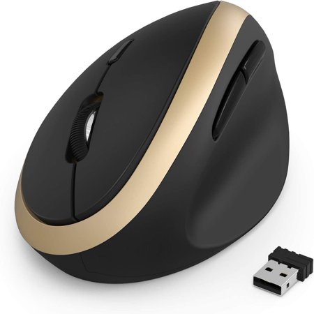 Wireless Vertical Mouse, Ergonomic Wireless Mouse 2.4G High Precision ...