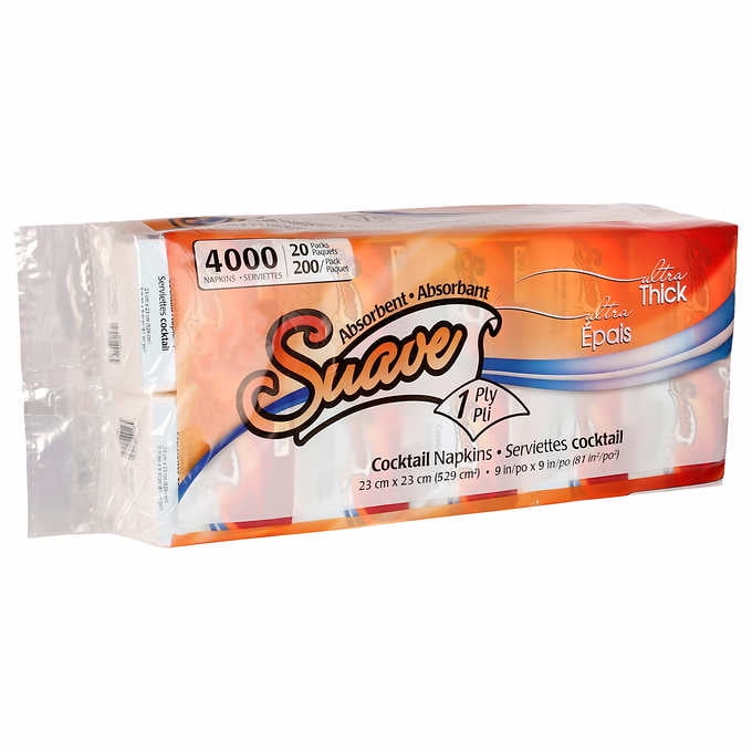 Click here for Canadian Hub Suave 1-Ply Cocktail Napkins 8 000-Co... prices