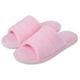 Litfun Open Toe Slippers for Women Comfort Terry Cloth House Slippers ...