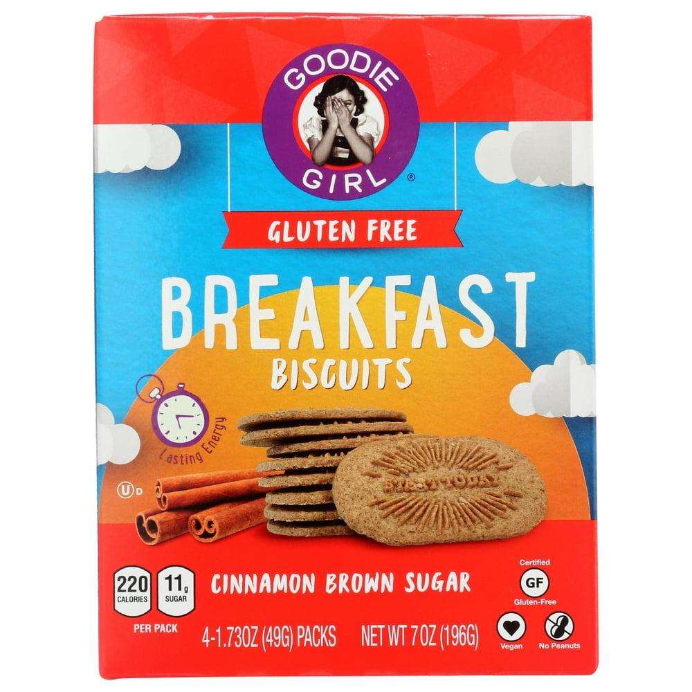 Goodie Girl Gluten Free Breakfast Biscuits Cinnamon Brown Sugar 7oz Pk6 ...