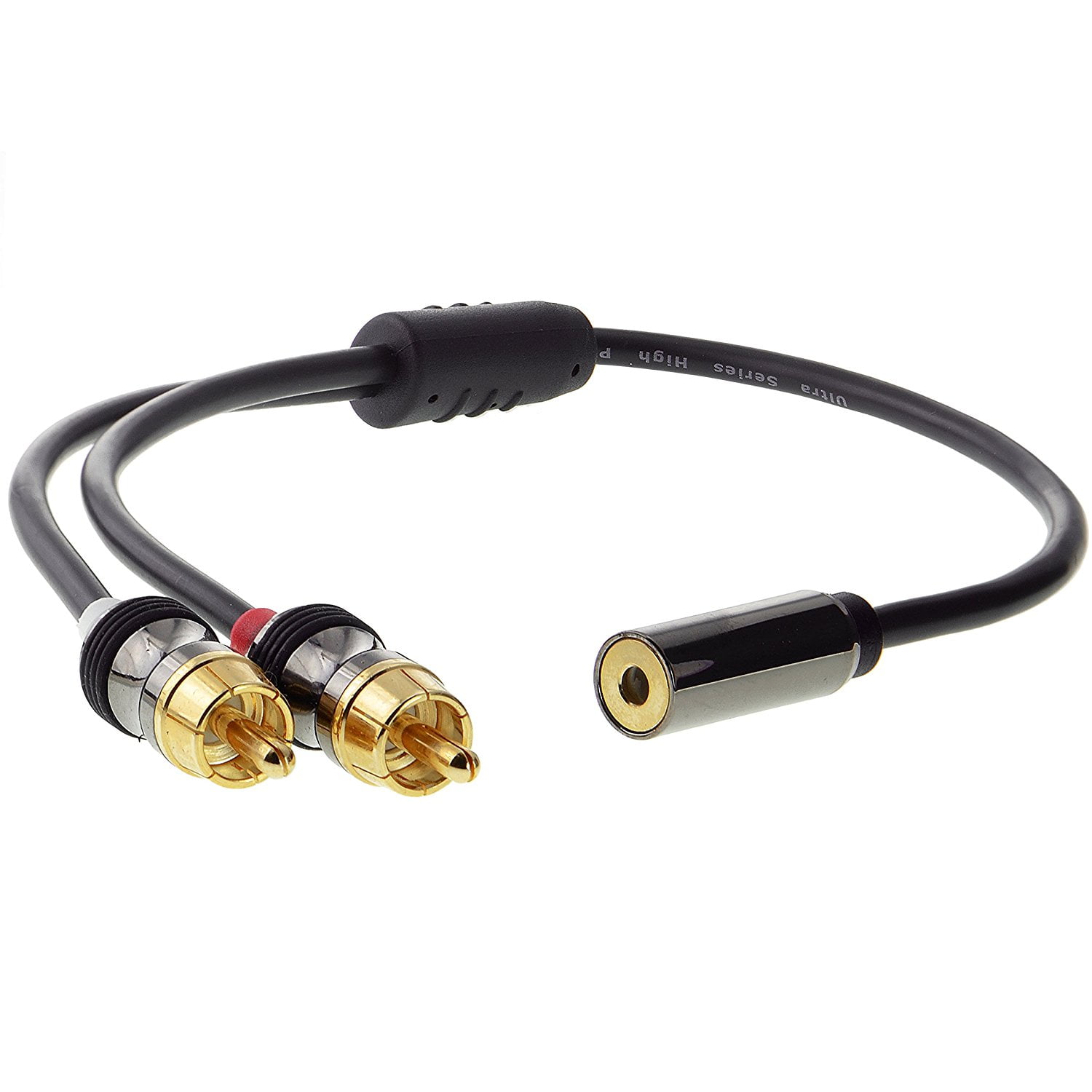 Mediabridge 3.5mm Female to 2-Male RCA Y-Adapter (14 Inches) - (Part ...
