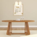 Plank+Beam 72" Lido Rectangular Dining Table, Solid Wood Minimalist ...