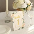 BalsaCircle 25 Gold Pieces 7" Double Sided Table Numbers Sign Holders ...