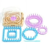 CLOVER Hana-Ami Flower Loom, Create Fun-Flowers, 6 Shapes, Wool, Yarn ...