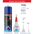 CA Glue with Activator Kit (2 x 0.8 oz Glue + 6.7 fl oz Activator ...