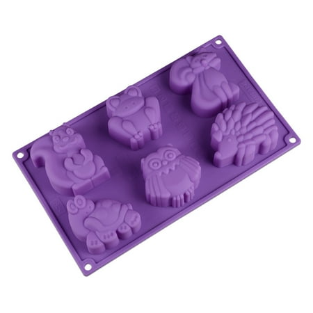 8 Types Animal Shaped Mold Chocolate 3D Cake Baking Silicone Fondant ...