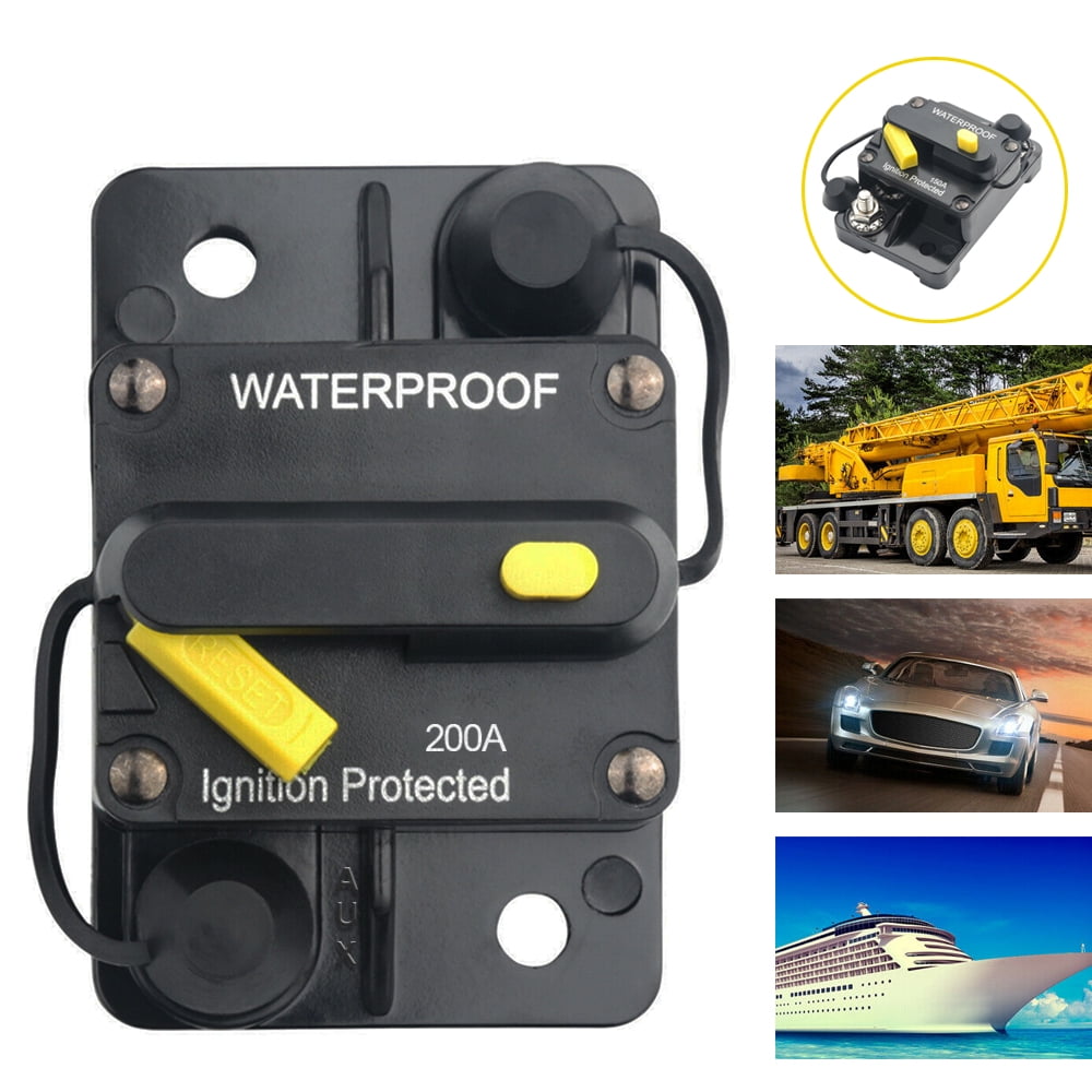 Circuit Breaker,DC Circuit Breaker with Manual Reset Waterproof Fuse ...