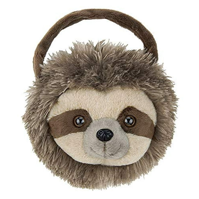 Bearington Speedy Carrysome Girls Plush Sloth Stuffed Animal Purse ...