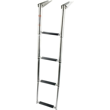 Hantdan Telescoping 4 Step Stainless Steel Ladder,Extending Swim Step ...