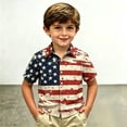 4th of July Tops for Boys Independence Day Patriotic Graphic Western ...
