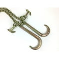 ONE 24 inch V Chain w/ 15 inch J Hook and TJ Hook 4700 lbs WLL 5/16 ...