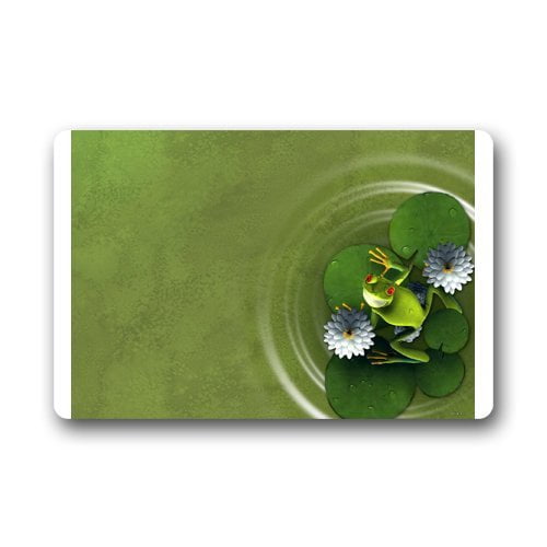 WinHome Frog Doormat Floor Mats Rugs Outdoors/Indoor Doormat Size 23 ...