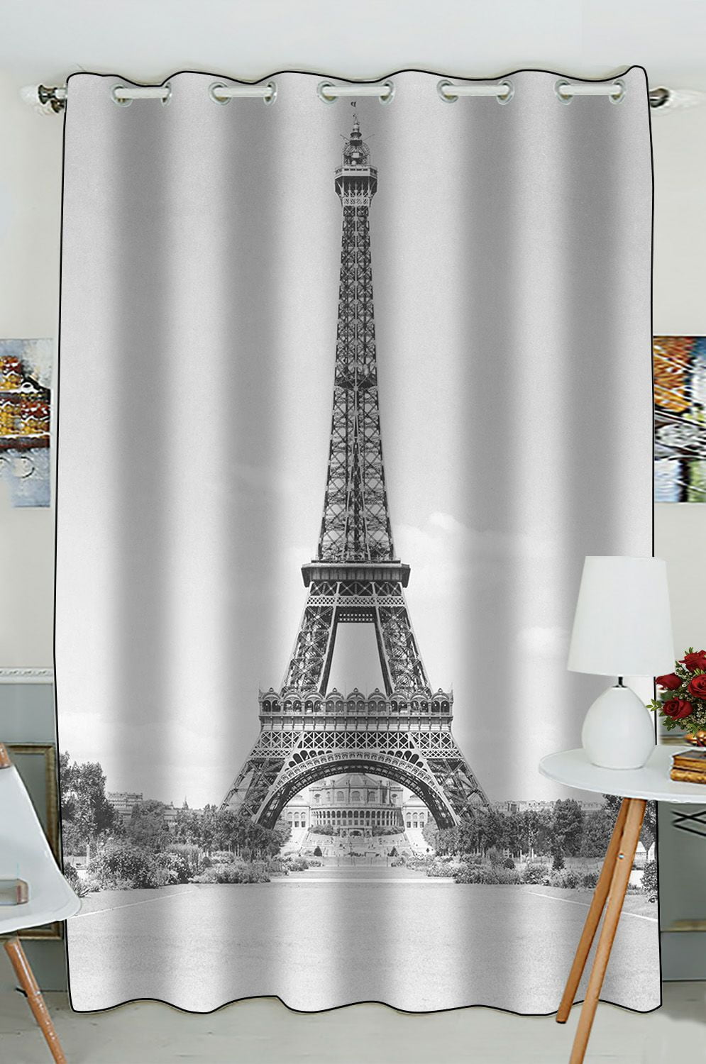 ZKGK Paris Eiffel Tower Window Curtain Drapery/Panels/Treatment For ...